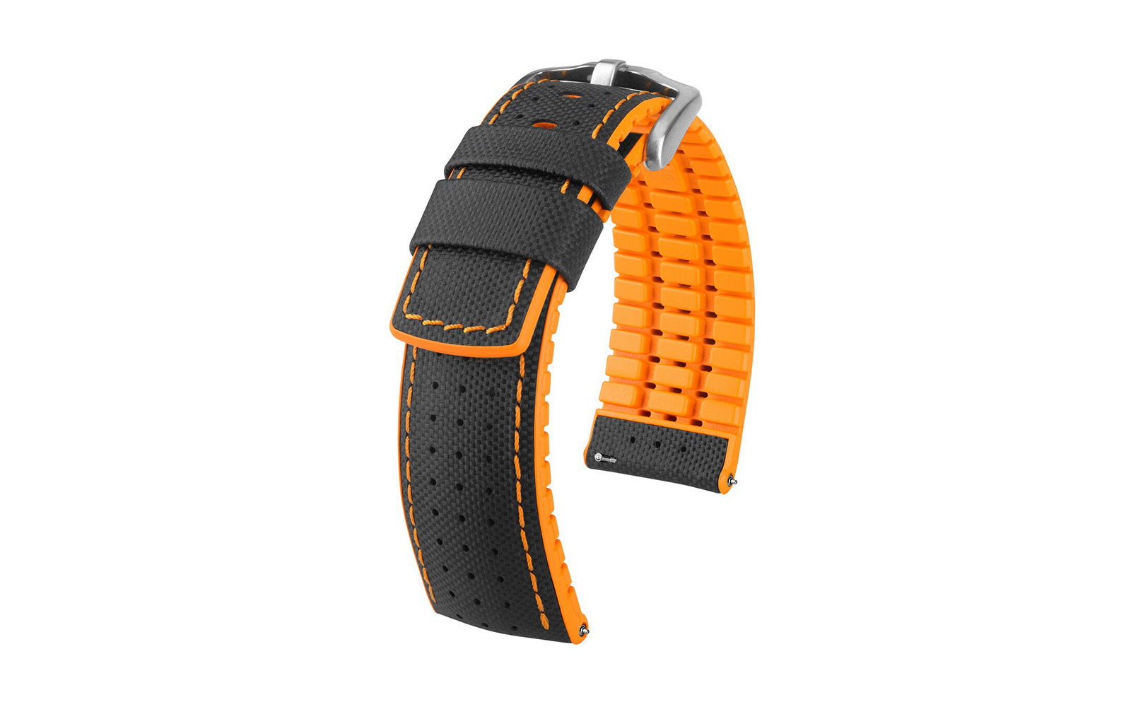 HIRSCH Ayrton Yellow Carbon Fiber Calfskin Strap | Hirsch Straps USA ...