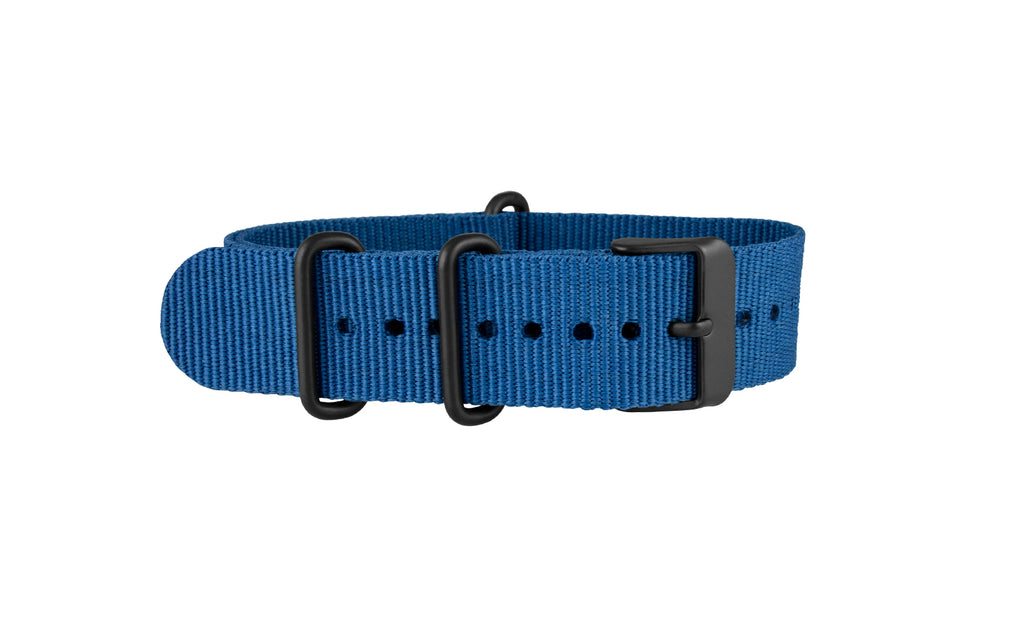 AWB Men's Royal Blue Ballistic Nylon Watch Strap 18mm 20mm 22mm ...