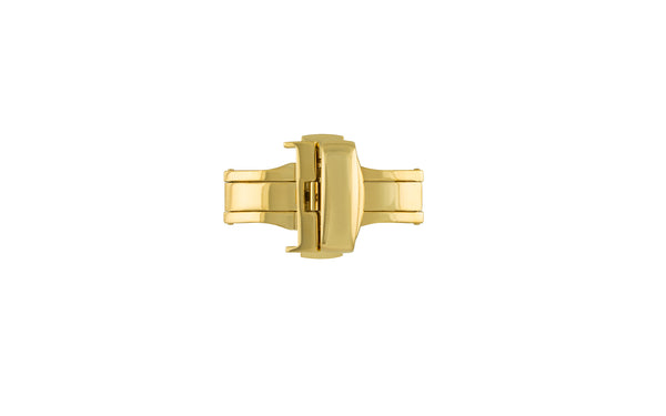 Gold Shiny Butterfly Deployant Clasp | Watch Strap Deployment Buckle ...