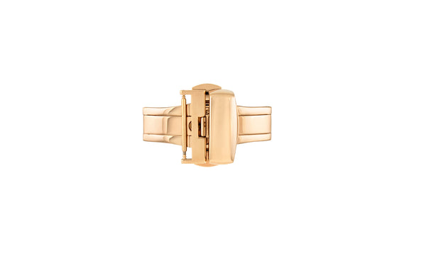 Rose Gold Butterfly Deployant Clasp - allwatchbands.com